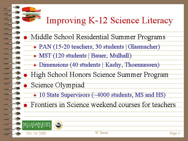 Improving K-12 Science Literacy